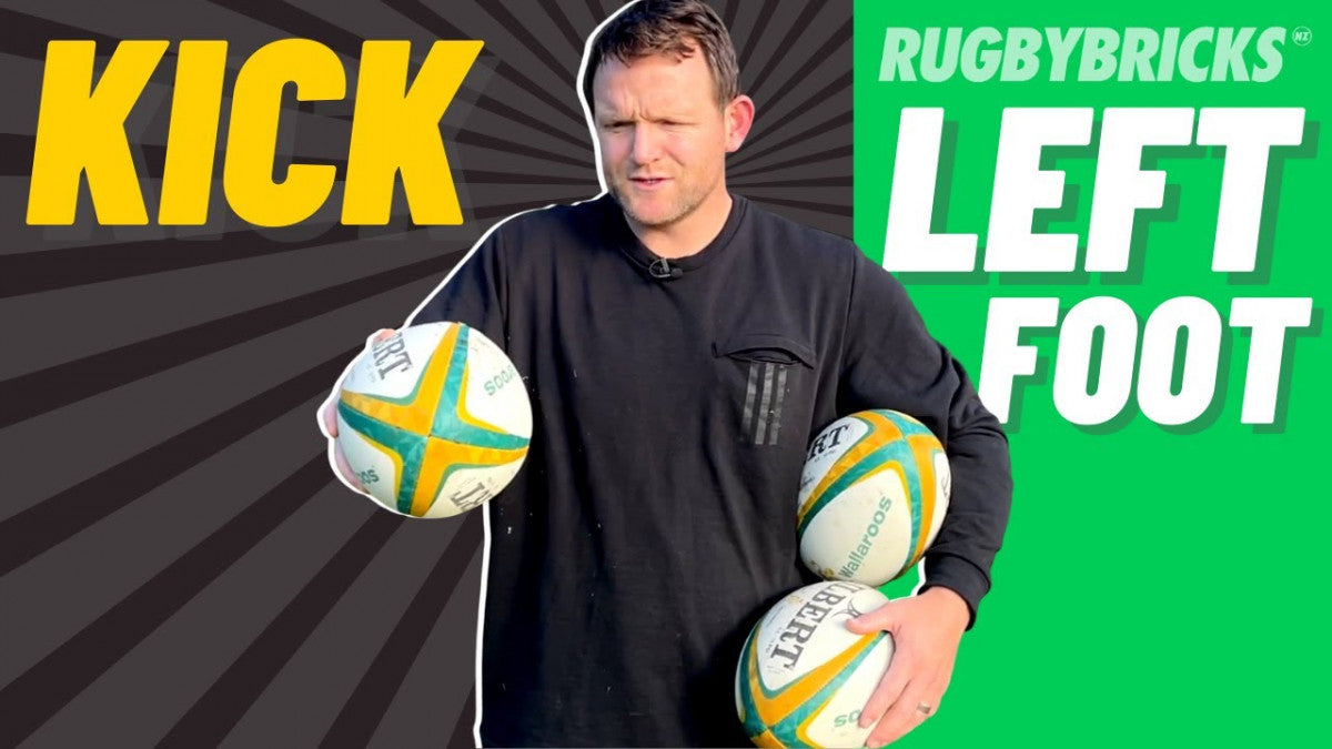 Kick Off Both Feet | @rugbybricks Kicking Technique - World Rugby Shop