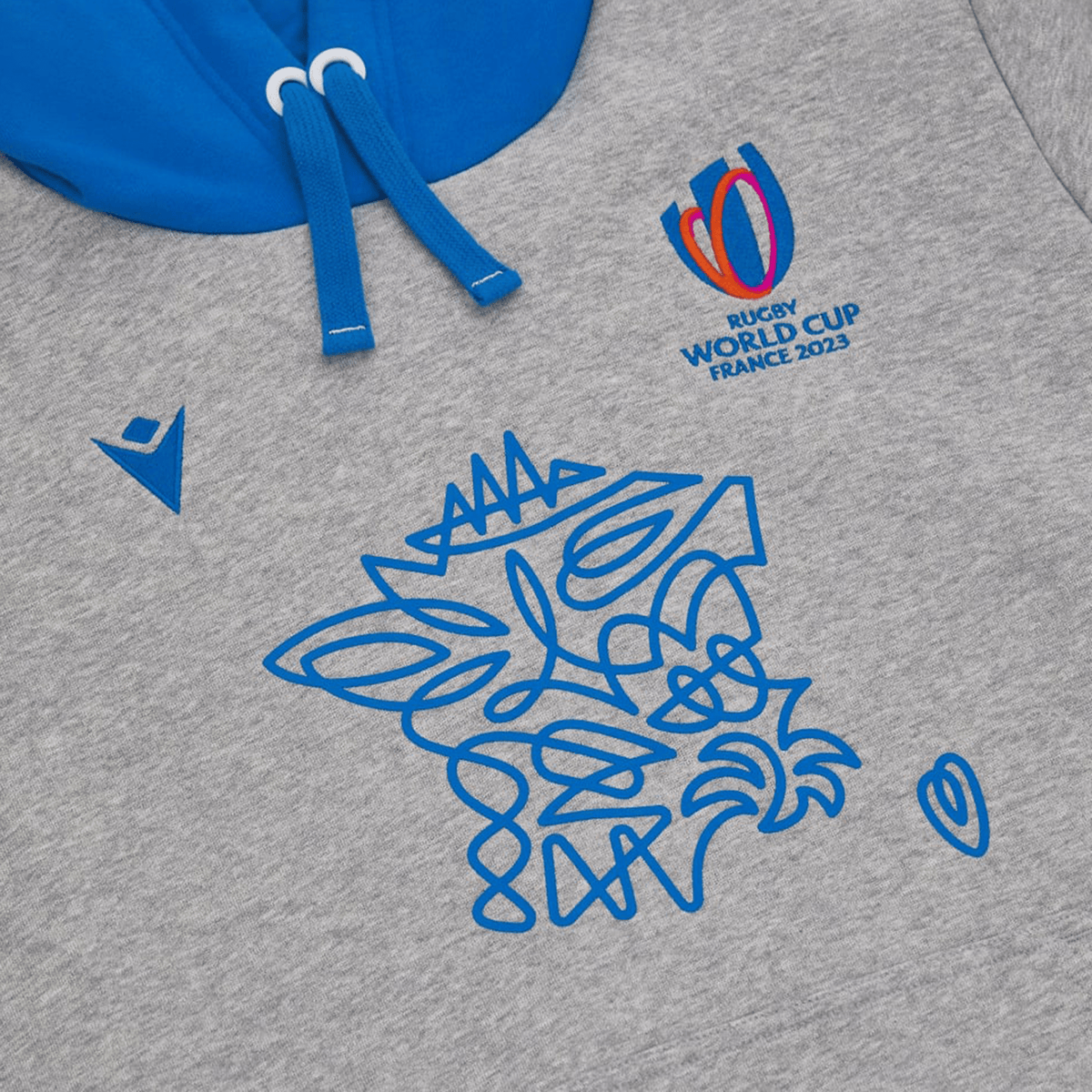 RWC23 France Logo Cotton Hoody by Macron / World Rugby Shop
