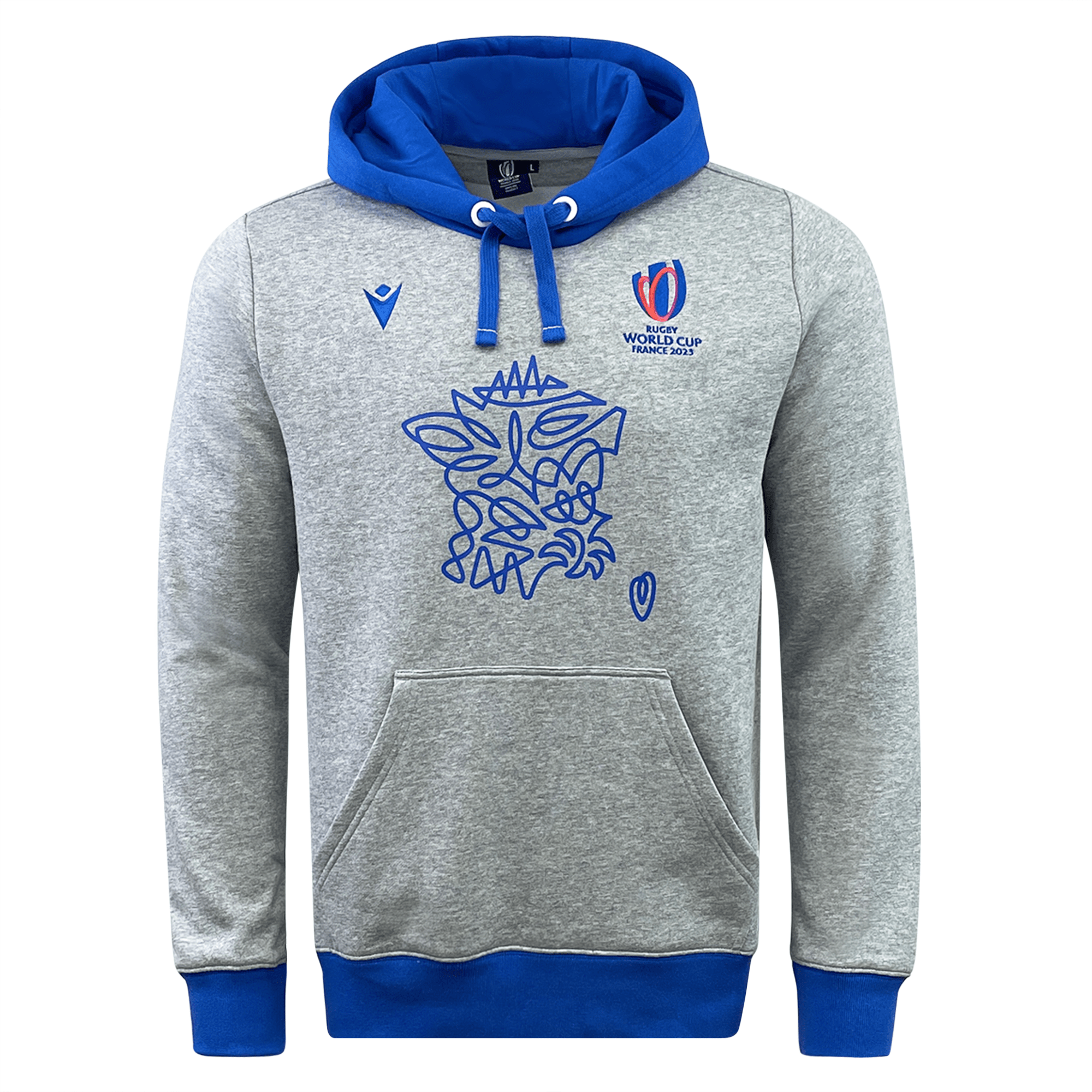 RWC23 France Logo Cotton Hoody by Macron / World Rugby Shop