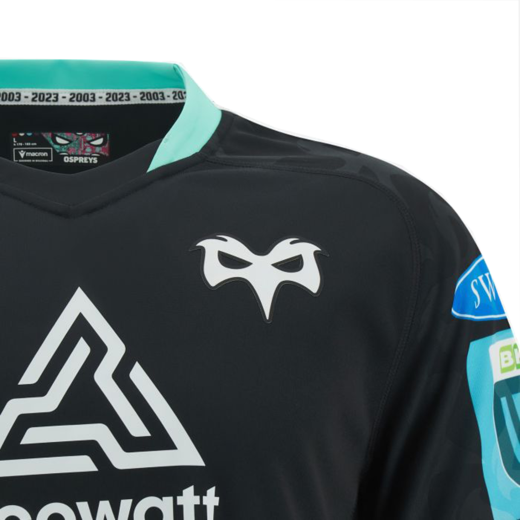 Ospreys Rugby Replica Home Jersey 23/24 by Macron | World Rugby Shop