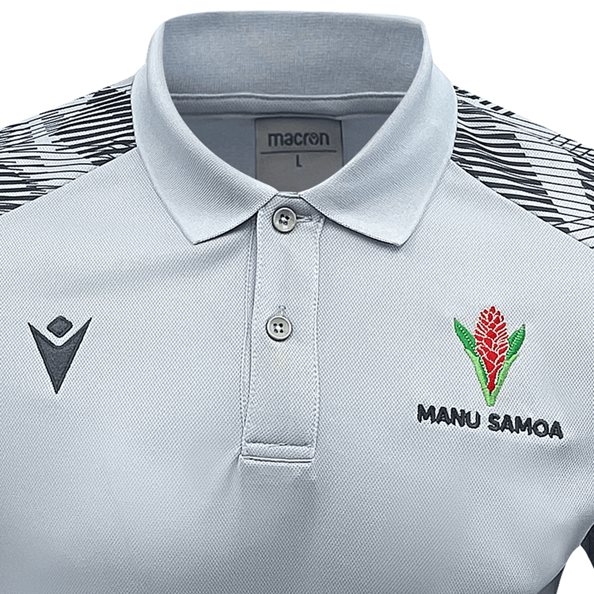 Samoa Rugby Travel Poly Polo 23/24 by Macron | World Rugby Shop