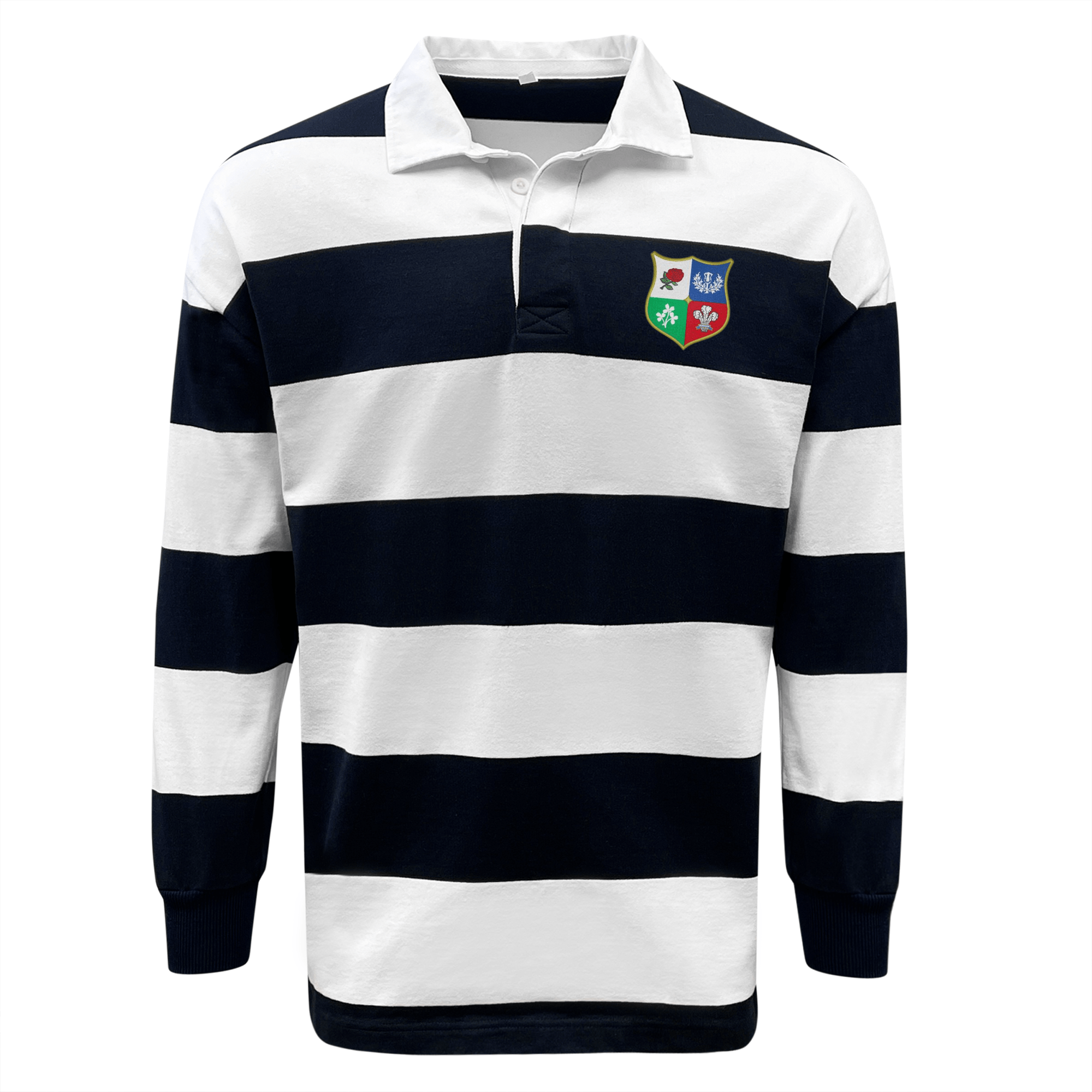 British & Irish Lions Vintage Hooped Classic Rugby Jersey | World Rugby ...