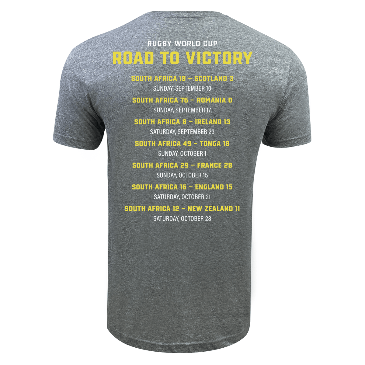 South Africa Rugby World Cup 23 Champions Supersoft Tee | World Rugby Shop