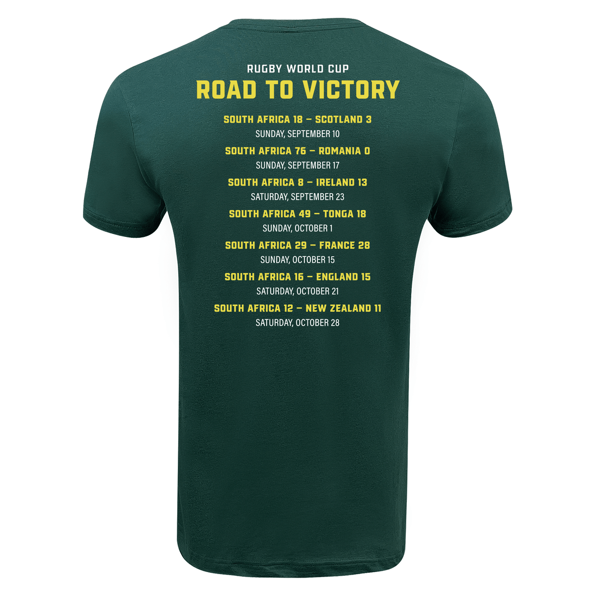 South Africa Rugby World Cup 23 Champions Supersoft Tee | World Rugby Shop