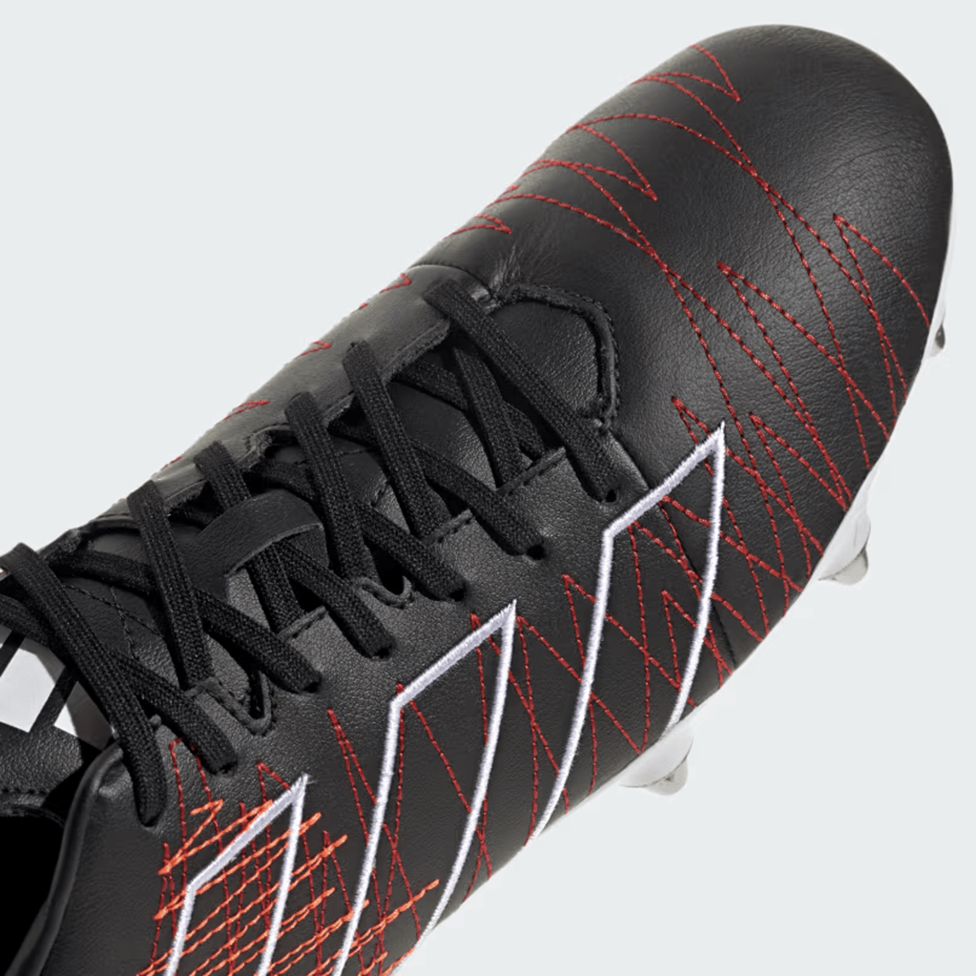 adidas Kakari Elite Rugby Cleat - Soft Ground - Core Black/Core Black ...