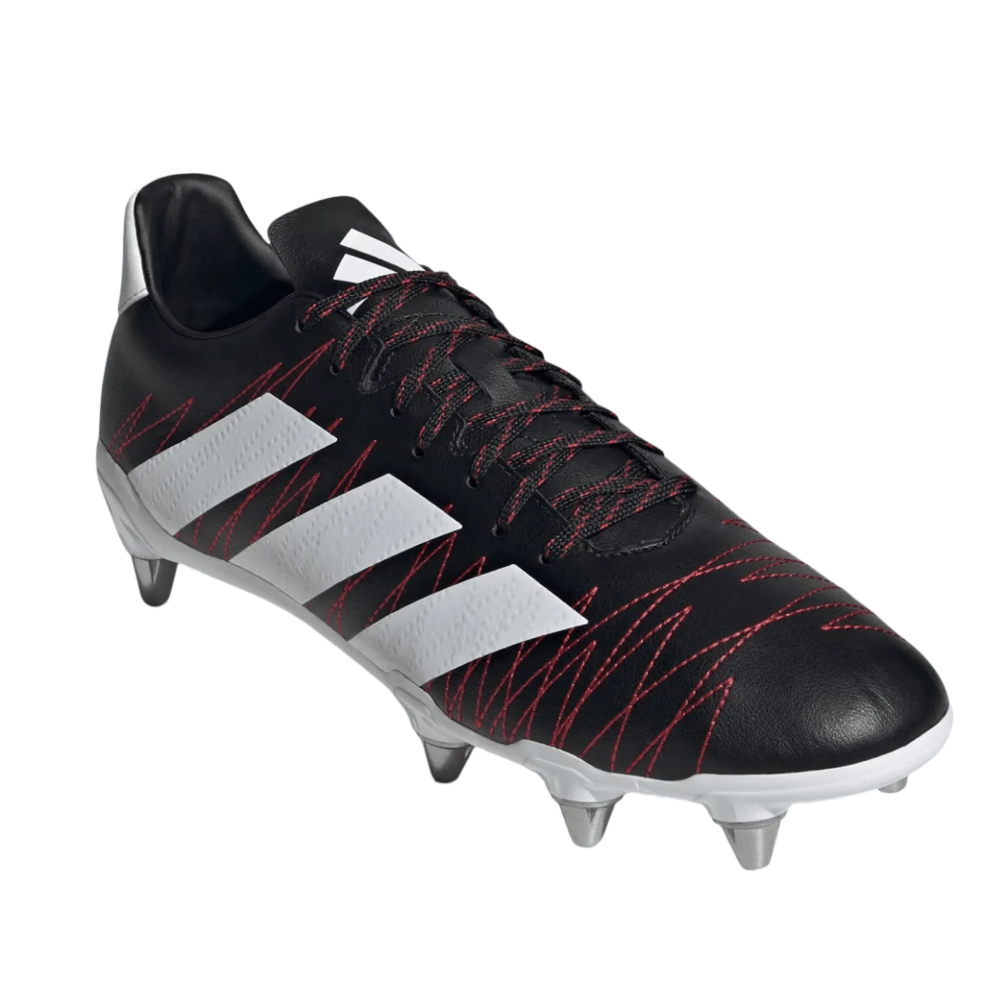adidas Kakari Rugby Cleat - Soft Ground Boot - Core Black/White/Better ...