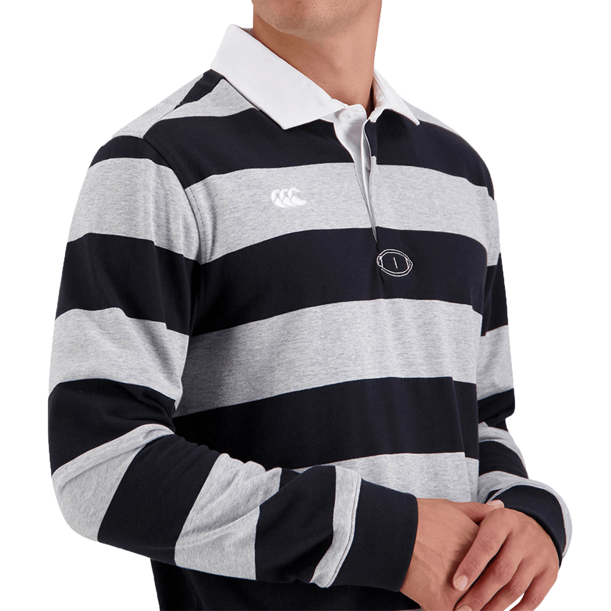 Yarn Dye Hoop Long Sleeve Rugger by Canterbury / World Rugby Shop