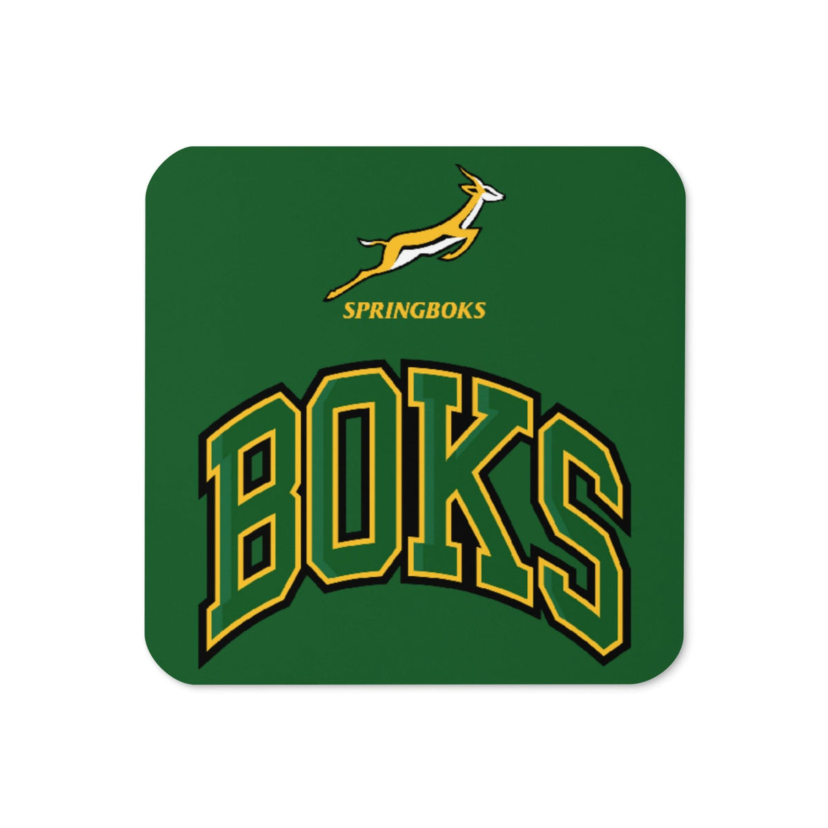Springboks BOKS Cork Back Coaster | World Rugby Shop