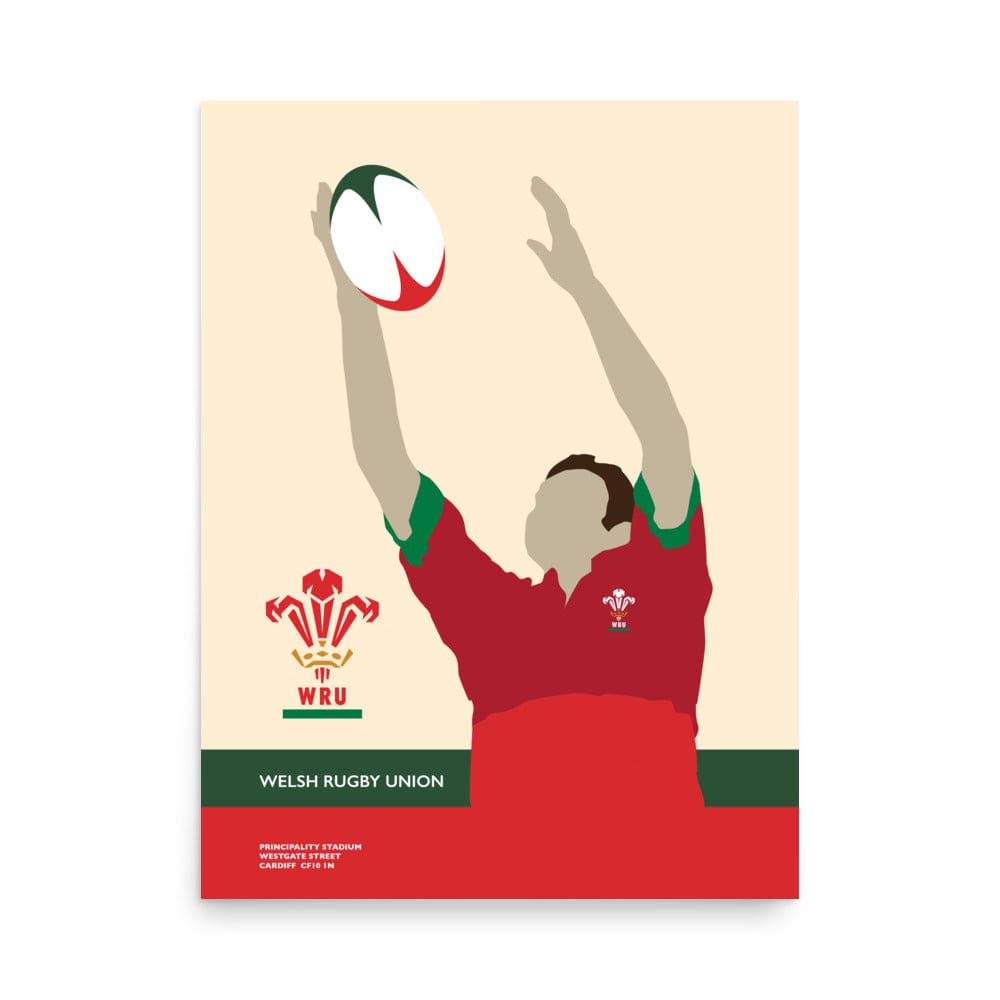 Wales 'Rugby Catch' Poster | World Rugby Shop