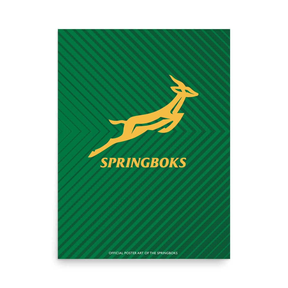 Springboks Rugby Herringbone Poster | World Rugby Shop