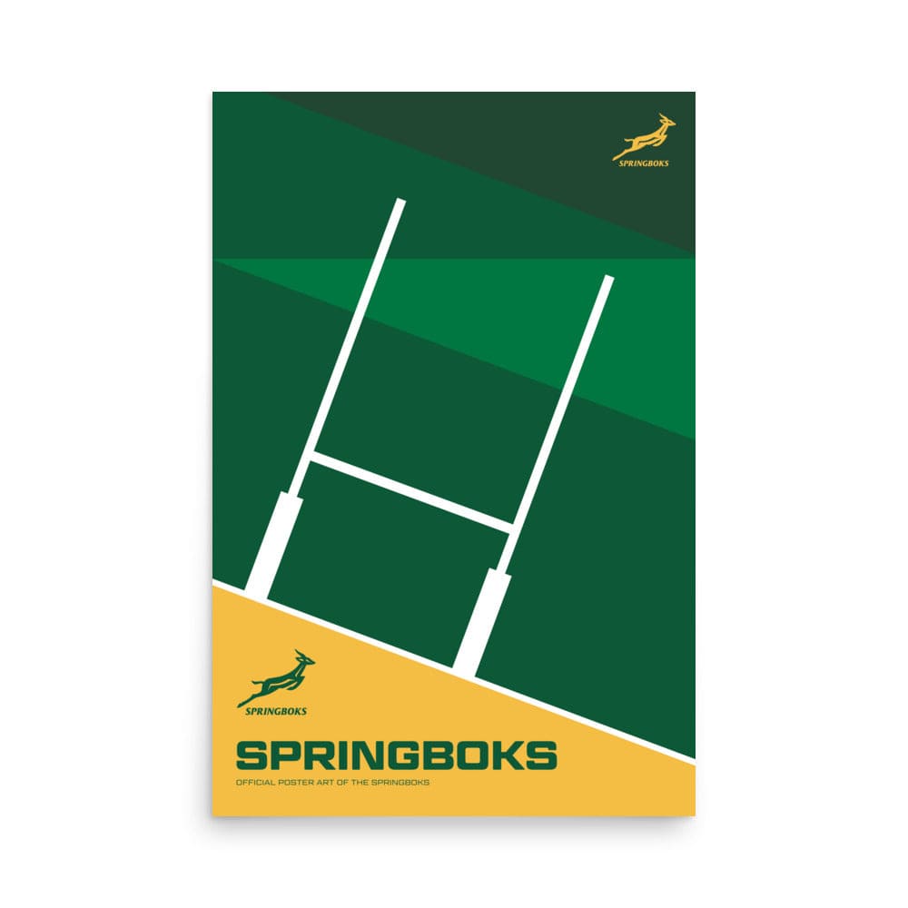 Springboks Goal Post Poster | World Rugby Shop