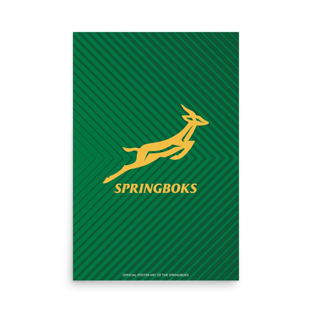 Springboks Rugby Herringbone Poster | World Rugby Shop