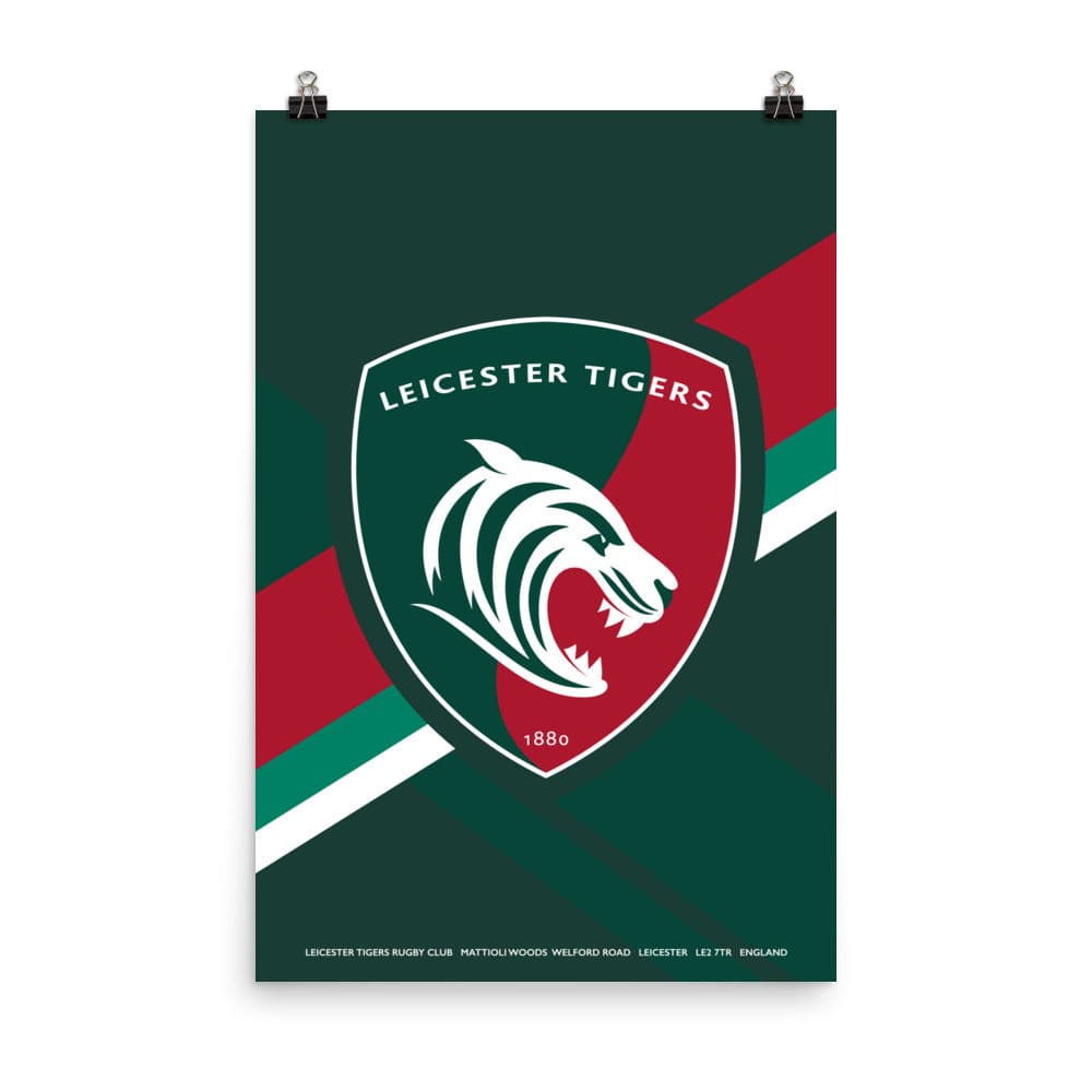 Leicester Tigers Logo Poster | World Rugby Shop