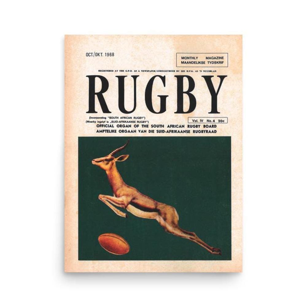 Vintage South Africa Rugby Poster | World Rugby Shop