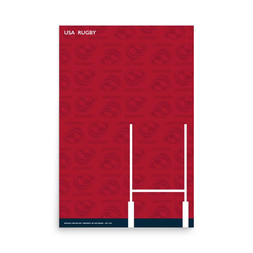 USA Rugby Shadow Logo Poster | World Rugby Shop