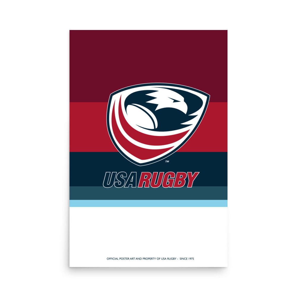 USA Rugby Stripe Poster | World Rugby Shop