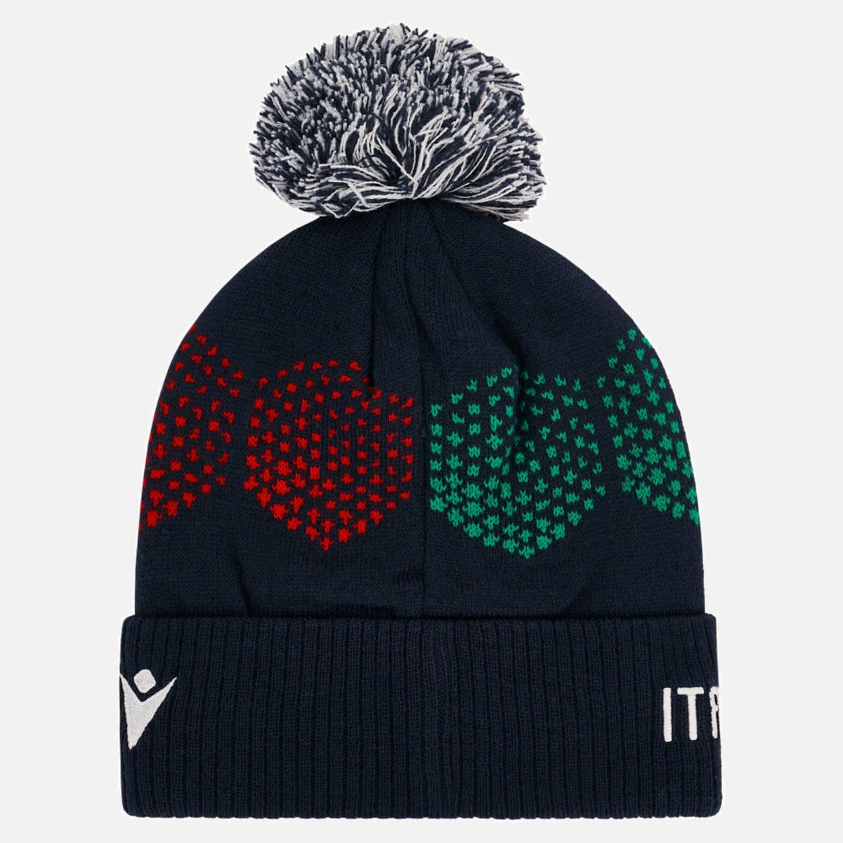 Italy Rugby Knit Pom Pom Beanie 22/23 by Macron - Navy – World Rugby Shop