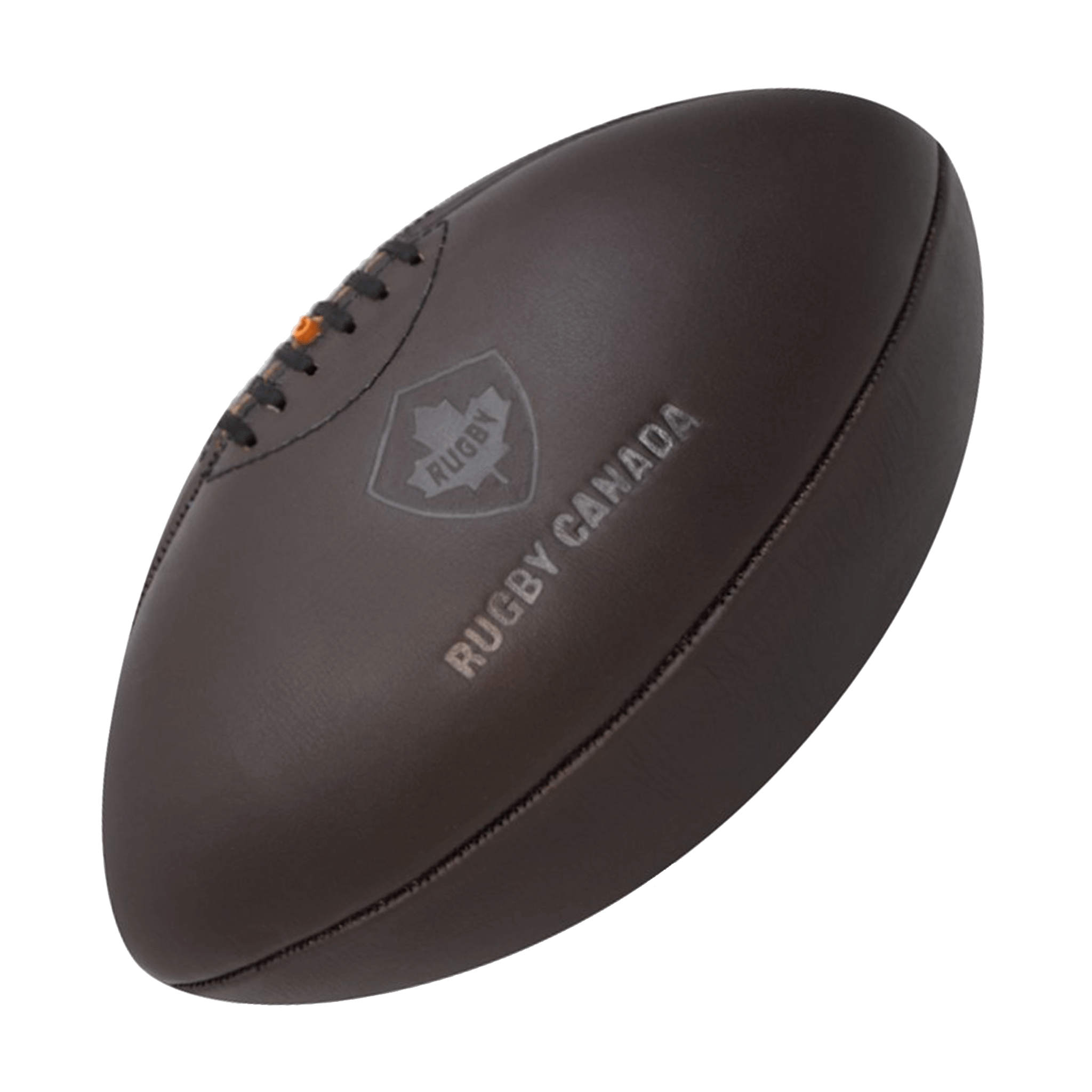 Rugby Canada Vintage Leather Ball by Gilbert - Black - World Rugby Shop